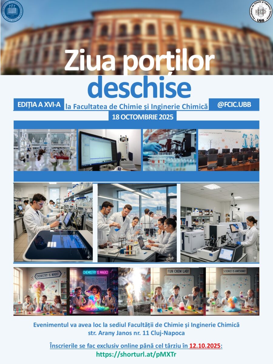 Ziua porților deschise la Facultatea de Chimie și Inginerie Chimică ...